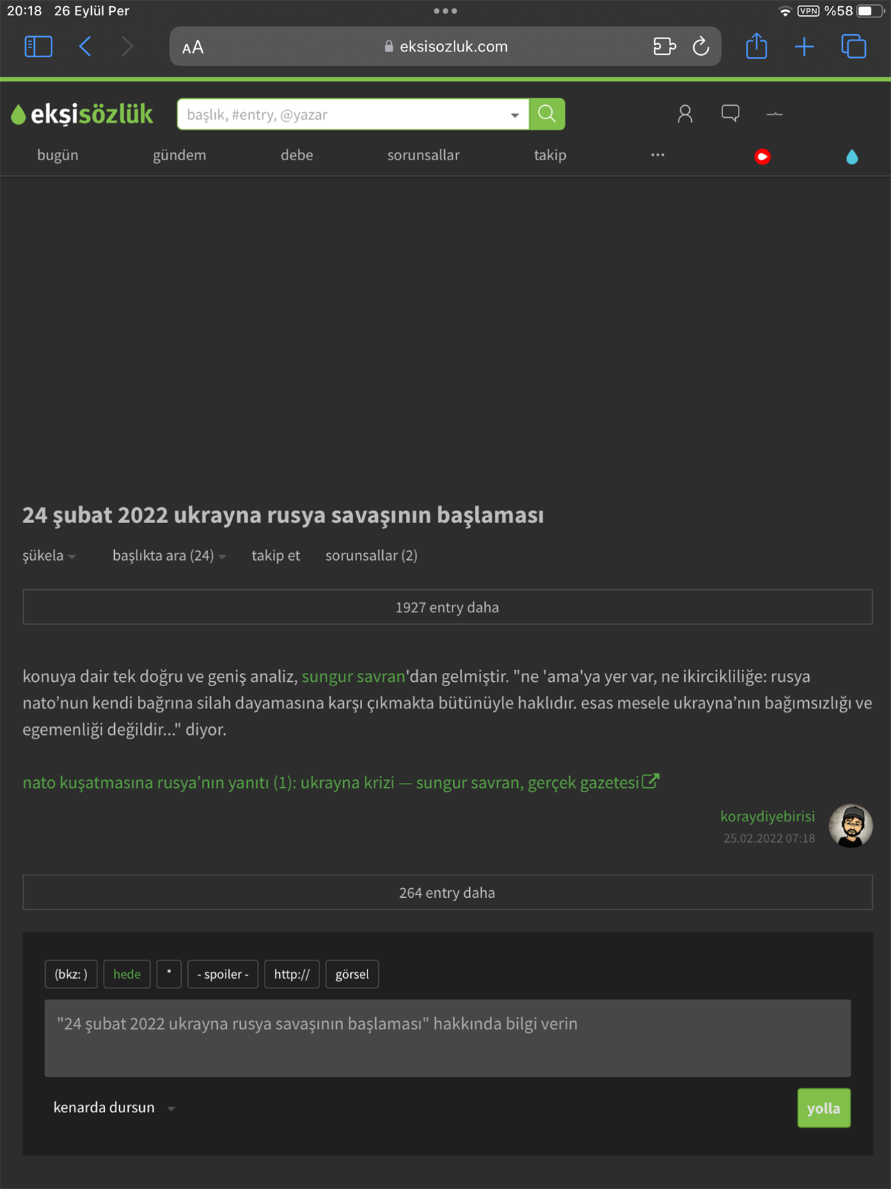 ekşi sözlük - kutsal bilgi kaynağı